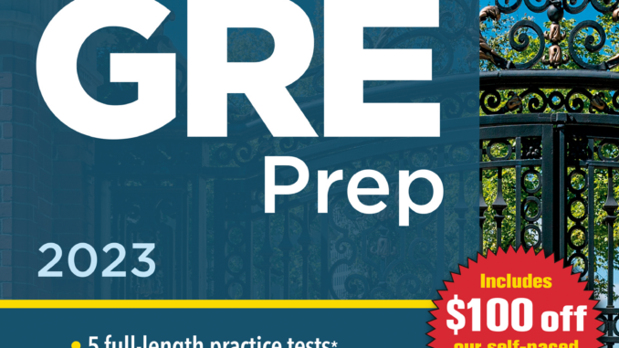英文书籍 | Princeton Review GRE Prep, 2023: 5 Practice Tests + Review ...
